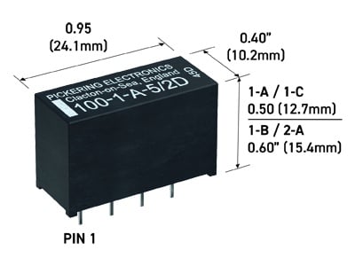 Pickering Reed Relays - Series 100 - Low Thermal EMF Reed Relay