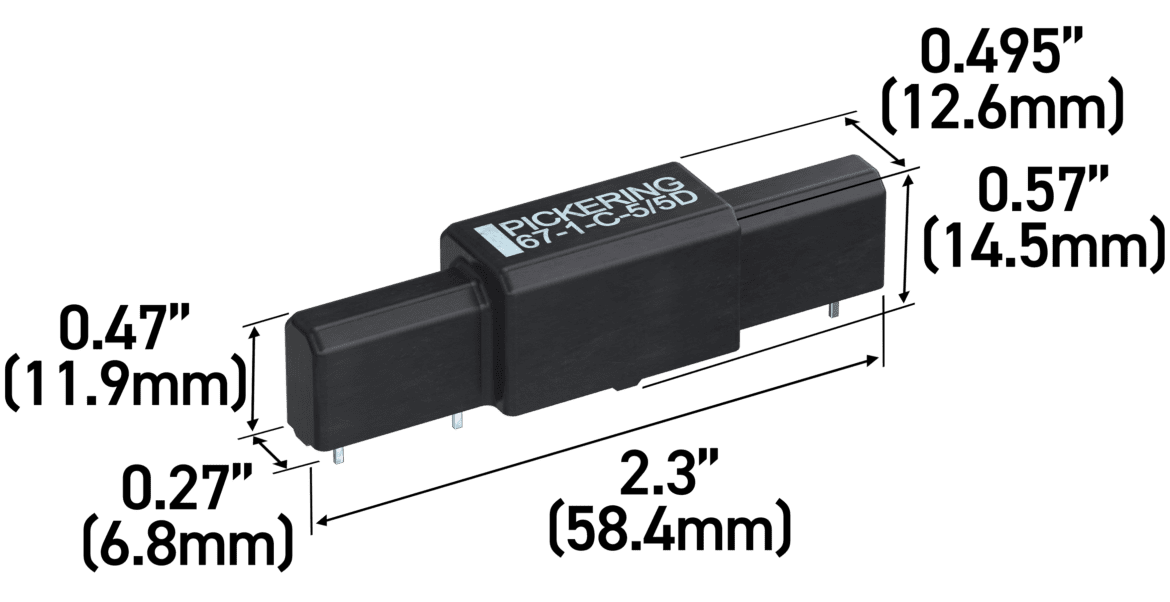 New HV SPDT Form C Reed Relays - Pickering Electronics Ltd