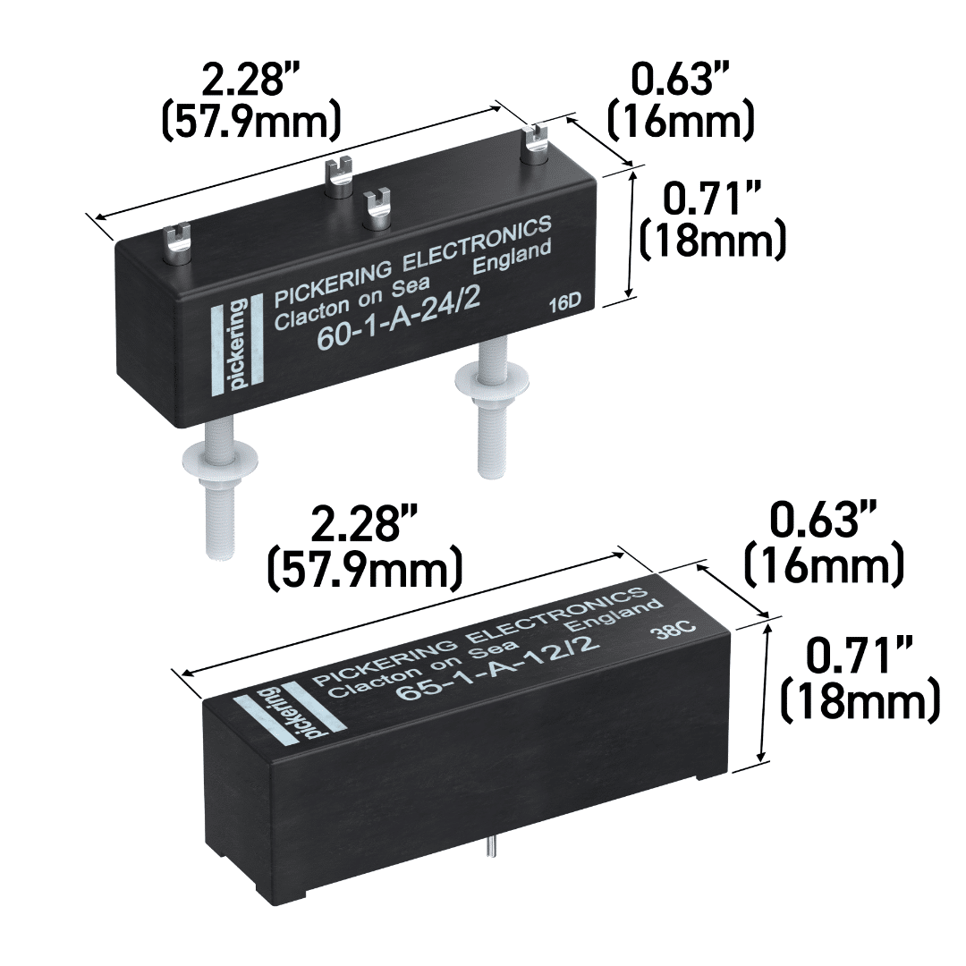 Pickering Reed Relays - Series 60 & 65 - High Voltage Dry Reed Relay