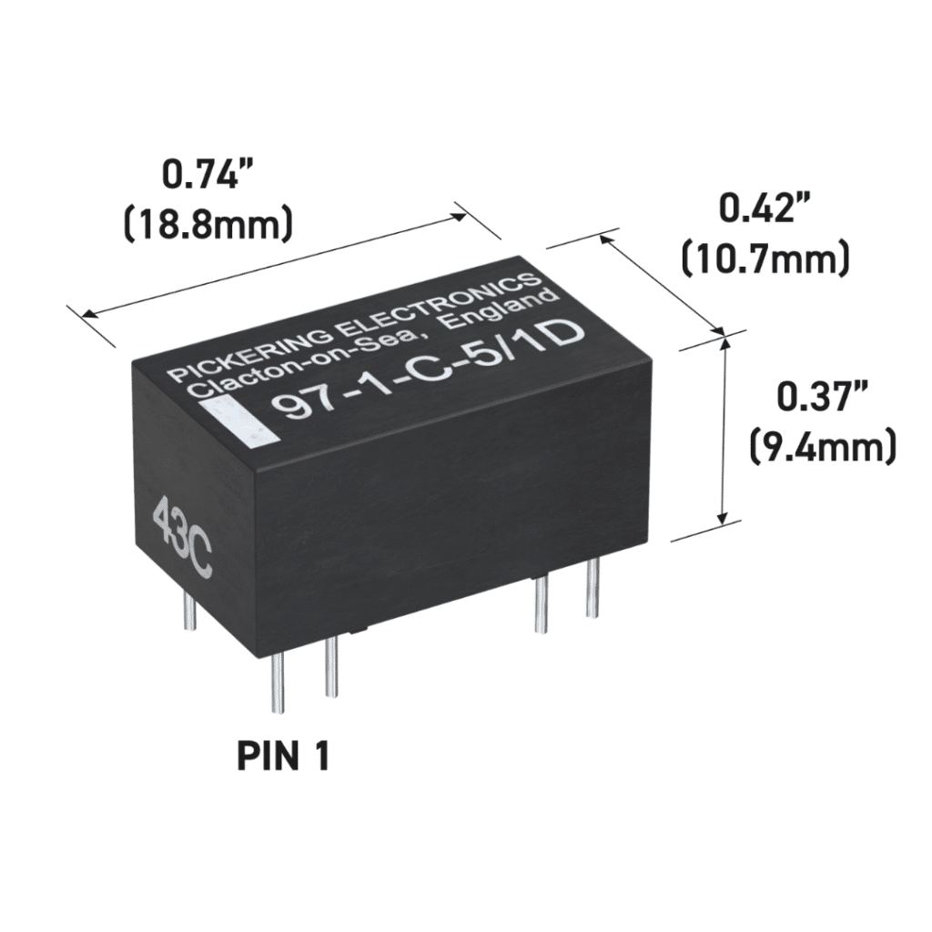 Pickering Reed Relays - Series 97 - Dual-In-Line Reed Relay