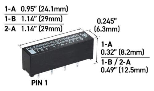 Single-In-Line (SIP) Series 104 - Pickering Electronics Ltd
