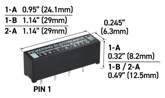 Single-In-Line (SIP) Series 104 - Pickering Electronics Ltd